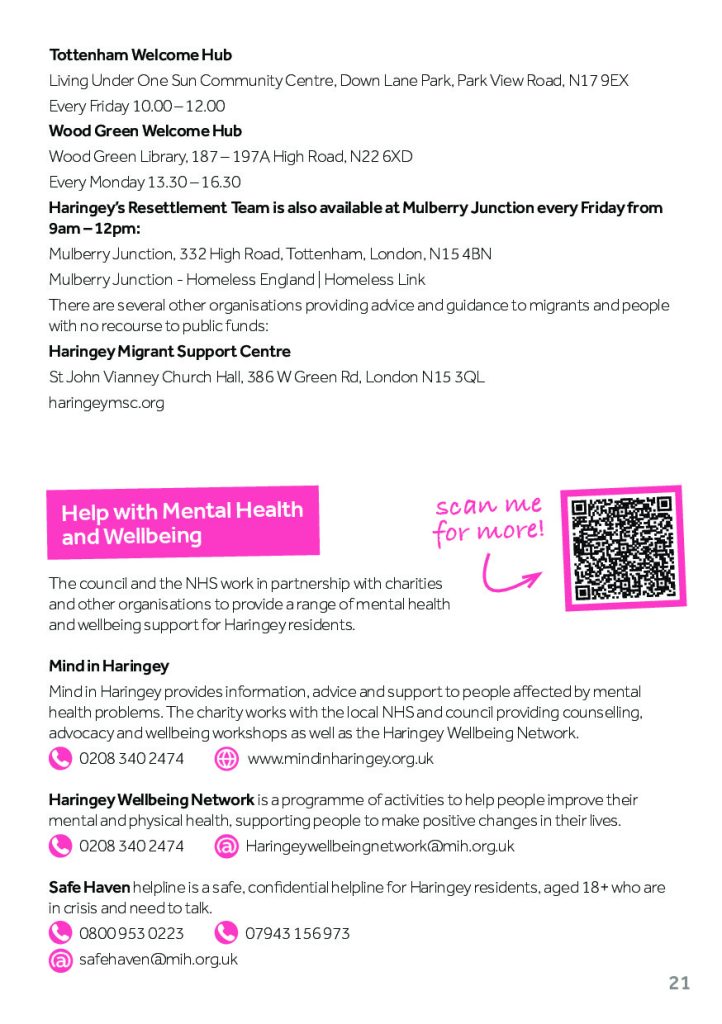 Haringey Council – Help with the Cost of Living | Mind in Haringey