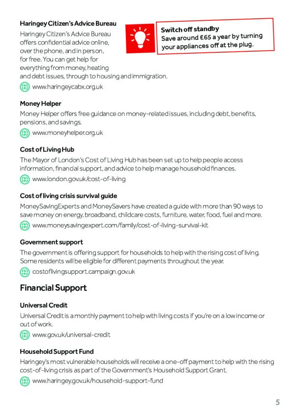 Haringey Council – Help with the Cost of Living | Mind in Haringey