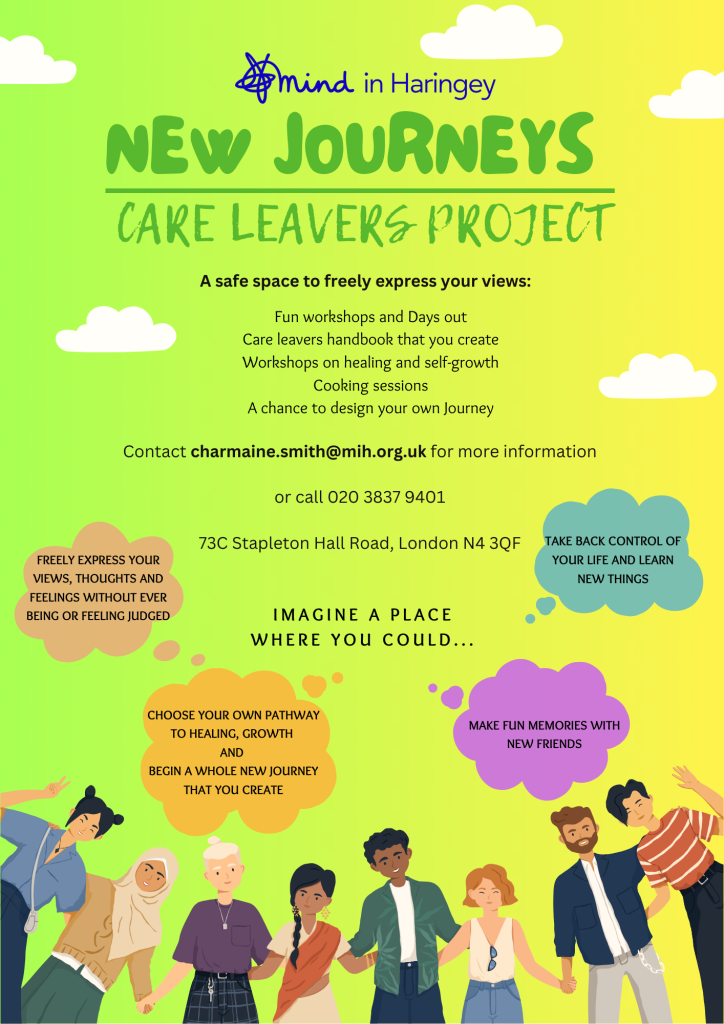 New Journeys for Care Leavers | Mind in Haringey